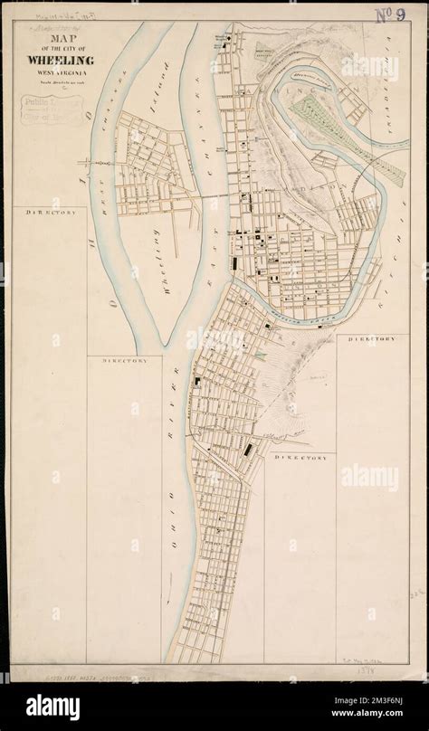 Map Of The City Of Wheeling West Virginia Wheeling W Va Maps