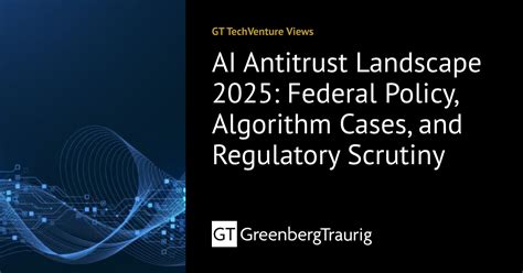 Ai Antitrust Landscape 2025 Federal Policy Algorithm Cases And