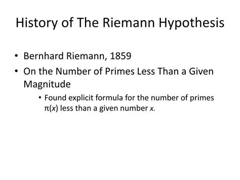 Ppt Riemann Hypothesis Powerpoint Presentation Free Download Id