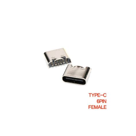 C타입 Usb 31 커넥터 6핀 Pcb Smt Female Vertical 180도 Szh Con002 디바이스마트