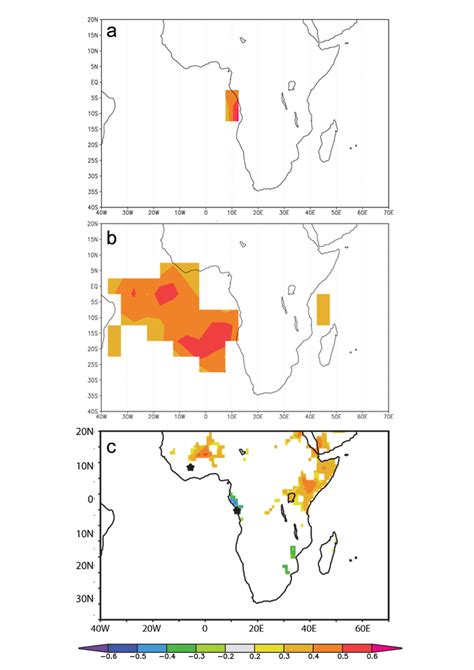 8 Correlation Maps Between A November Precipitation B Tree