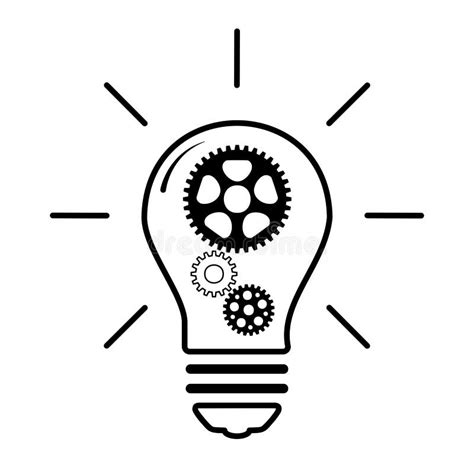 Light Bulb And Gear Inside Stock Illustration Illustration Of Gear