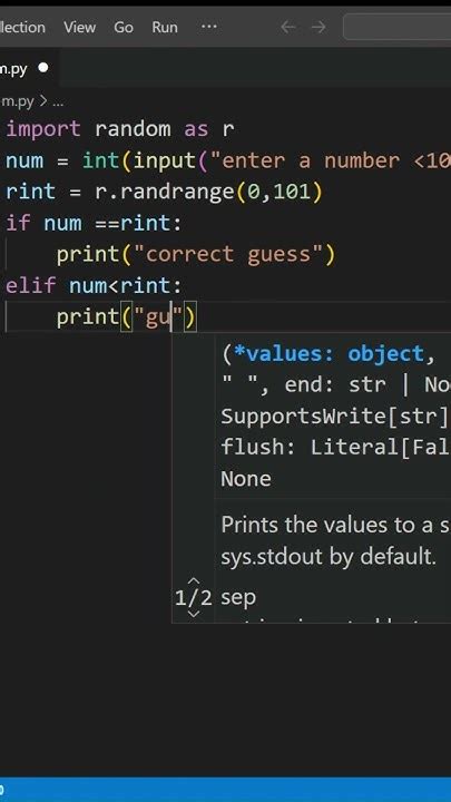 Number Guessing Python Shorts Python Youtube