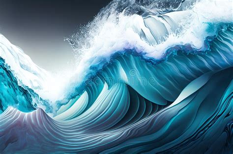 Abstract Blue Color Background Colored Background Generative Ai Stock Illustration