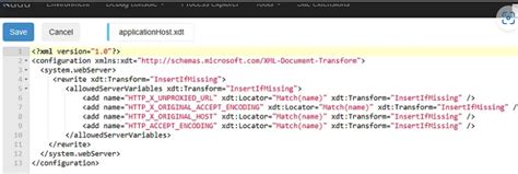 Change Applicationhost Config In App Service