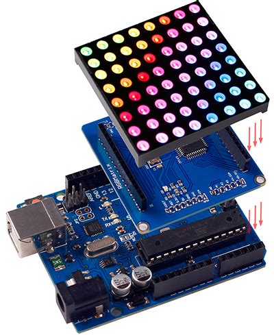 Full Color Rgb Led Matrix Driver Shield Rgb Matrix Screen Wiki