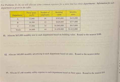 Solved Cor Problems 11−14 We Will Allocate Some Common