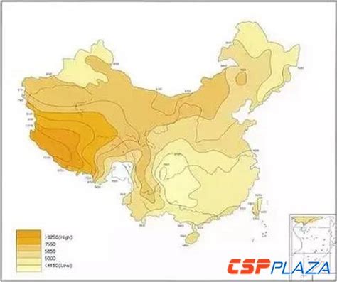中国分省太阳能资源最全图集光热电站开发必备 CSPPLAZA光热发电网 太阳能热发电行业权威媒体商务平台