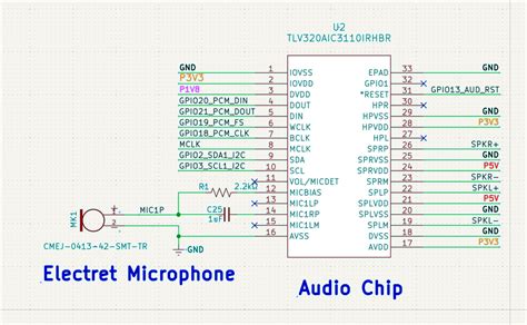 Tlv320aic3110 Is This The Correct Way To Attach A Mono Electret Microphone Audio Forum