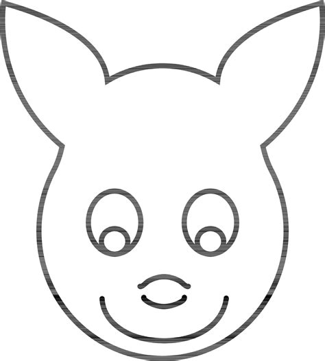 Pikachu In Black Line Art Illustration 24337053 Vector Art At Vecteezy