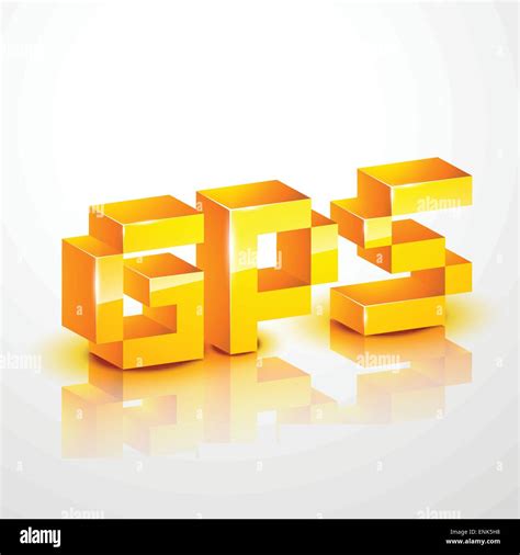 Vector Gps Text Design Illustration Stock Vector Image And Art Alamy