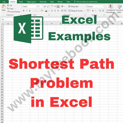 Excel Example Shortest Path Problem In Excel Myritebook Learn
