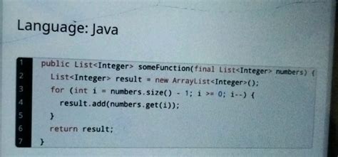 Language Java Public List SomeFunction Final StudyX