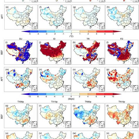 Multimodel Ensemble Mean Bias In 12 Etccdi Temperature Indices For The Download Scientific