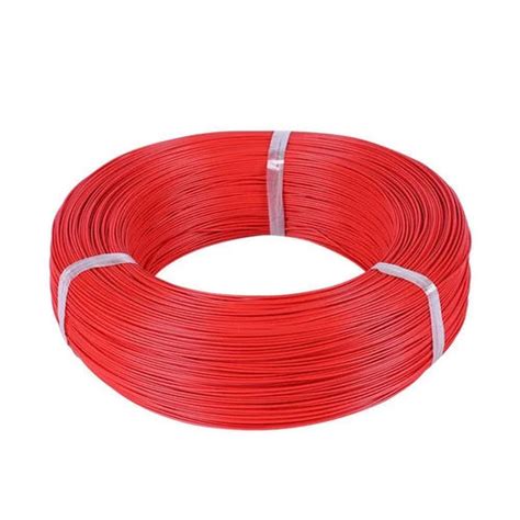 Ptfe Red Insulated Wire Conductor Material Silver Nickel Plated Or Bare Copper At Best Price In
