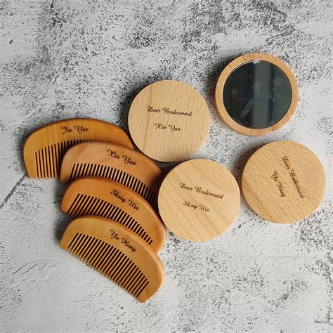 Personalised Mirror Comb Set Ukir Kuantan T Shop