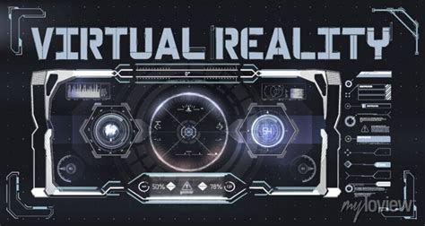 sci fi digital interface elements hud for game ui ux kit posters