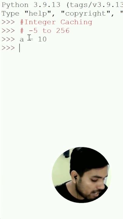 Integer Caching In Python Pythonprogramming Python Coding Shorts Trending Datascience