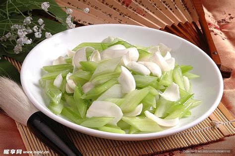 西芹百合摄影图 传统美食 餐饮美食 摄影图库 昵图网