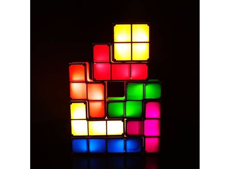 Tetris Puzzle Light Stackable LED Desk Lamp Constructible Block Night
