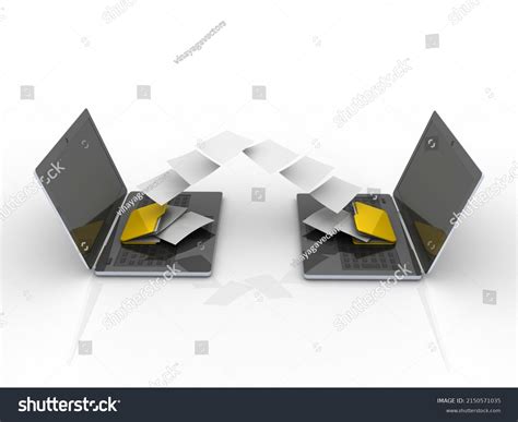 3d Rendering Folder Connected Computer Network Stock Illustration 2150571035 Shutterstock