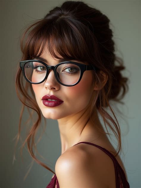 19 Wispy Bangs Round Face Glasses Styles That Look Cute And Balanced