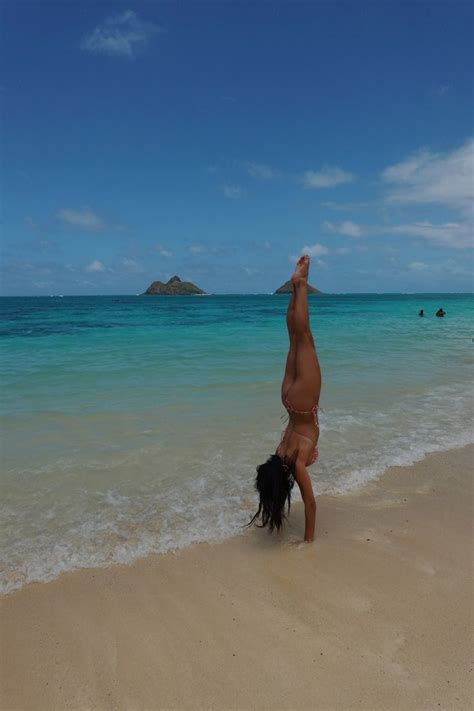 Handstand On Beach Handstand On The Beach Handstand On The Water