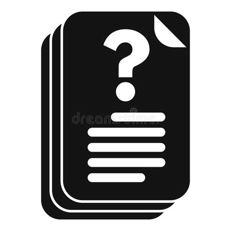 Question Mark On Stack Of Documents Icon Representing Frequently Asked
