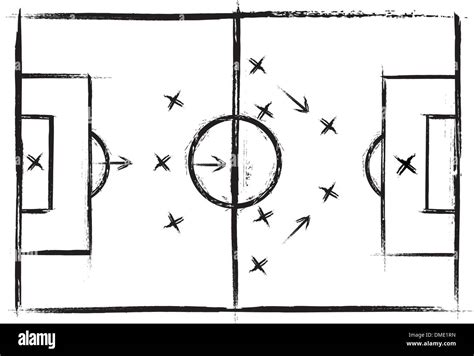 Football Field Drawing Easy At Sandy Vincent Blog
