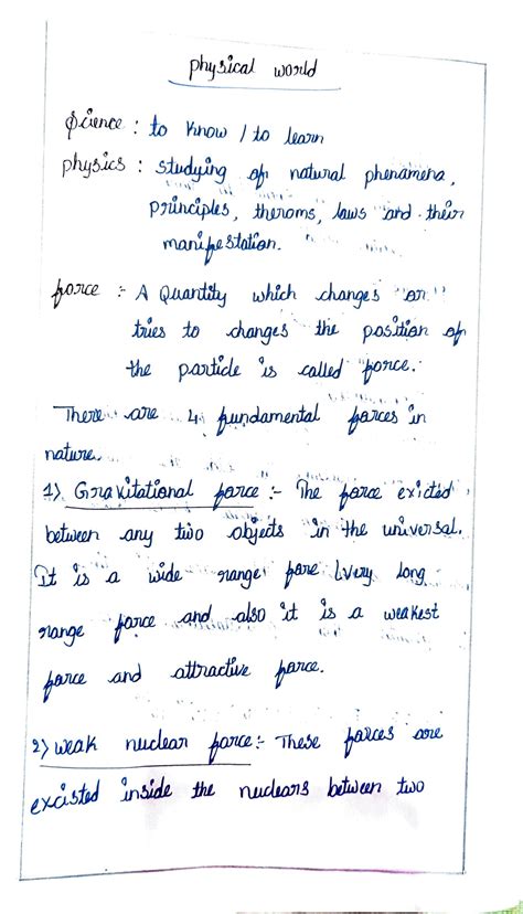 Solution Ts Class 11 Physics Notes Chapter 1 Physical World 1 Studypool