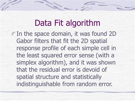 Ppt Gabor Filter A Model Of Visual Processing In Primary Visual