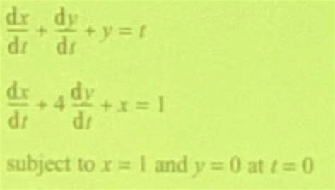 Solved Using Laplace Transform Methods Solve For T 0