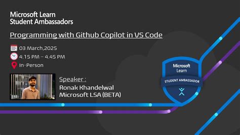Excited To Share That I Conducted A Mlsa Workshop On The Topic Programming With Github Copilot