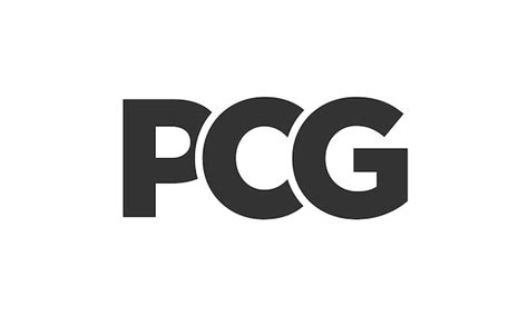Premium Vector Pcg Logo Design Template With Strong And Modern Bold