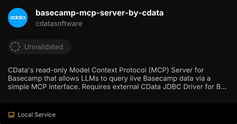 Basecamp Mcp Server By Cdata Mcp S Lobehub