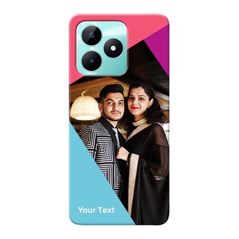 Buy Realme C51 Custom Mobile Case With Stacked Triple Colour Design