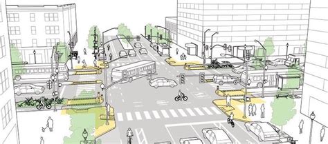 Major Intersection Protected Design Nacto 2013 Download