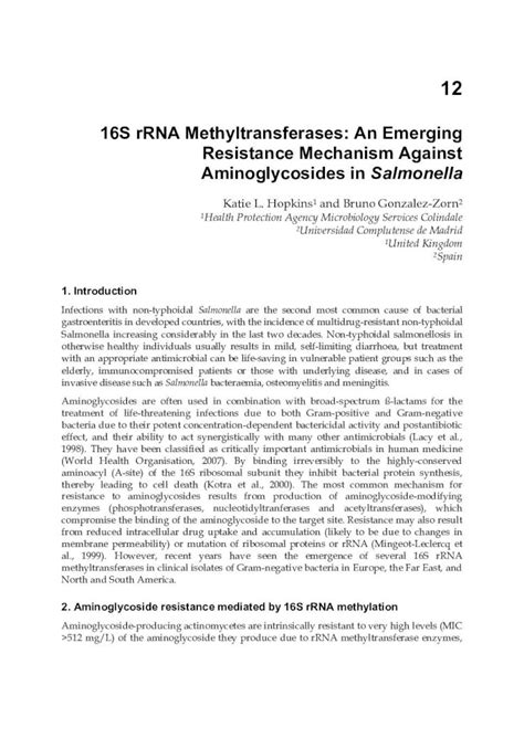Pdf 16s Rrna Methyltransferases An Emerging Resistance €¦ · Comparison Of The Amplicon