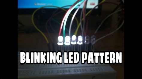 Blinking Led In Pattern Made With Arduino Youtube