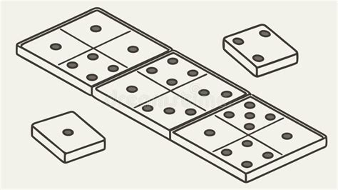 Dominoes Falling In Sequence Game And Chain Reaction Illustration Vector Design Generative Ai
