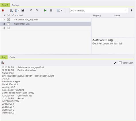 Seetestautomation Getcontextlist · Digitalai Continuous Testing