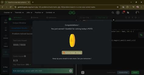 Prateek Raj On Linkedin Gfg160 Geekstreak2024 Geeksforgeeks Dsa