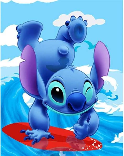 Clip Art Of Stitch Running With A Surfboard From Lilo And Stitch