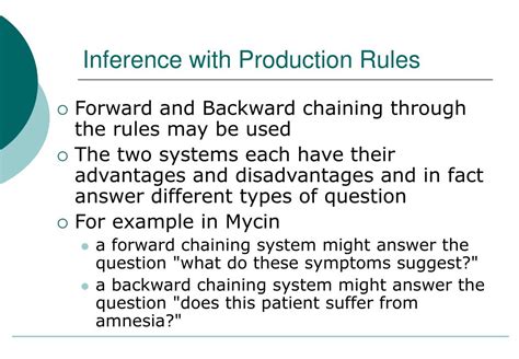Ppt Inference With Production Rules Powerpoint Presentation Free Download Id266304