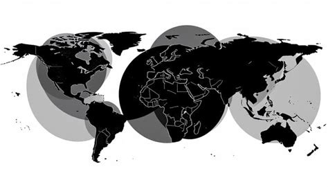 Free Overlapping World Maps Image Worldmap Geometric Minimal Download At Stockcake