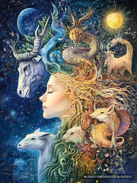 Ai创作图炫彩十二星座组图 十二星座插画 星座装饰画 12星座传说 星座数码印花 摩羯座插画 星座插画 神奇的图片 魔幻装饰画 十二星座白羊座 原创星座 摩羯座海报 创意十二星座 白羊座插画