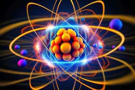 Premium Ai Image Atoms Building Blocks Protons Neutrons Electrons And Elementary Particles