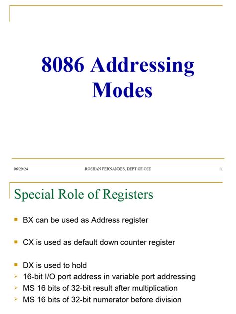 2 Addressing Modes Pdf Computer Data X86 Architecture