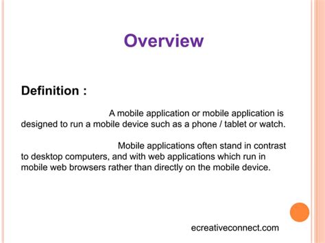 Mobile Application Development Ppt