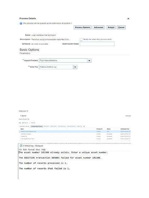 Cost Adjustment Using Addition Fbdi Error Pdf